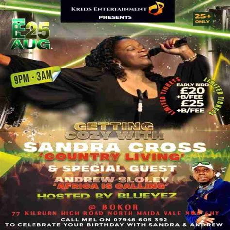 Getting Cozy With Sandra Cross Access Uk Tickets