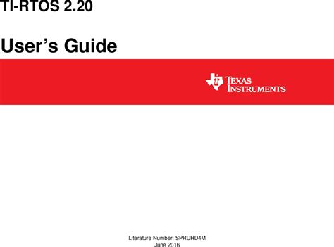 Ti Rtos 2 20 Users Guide Users