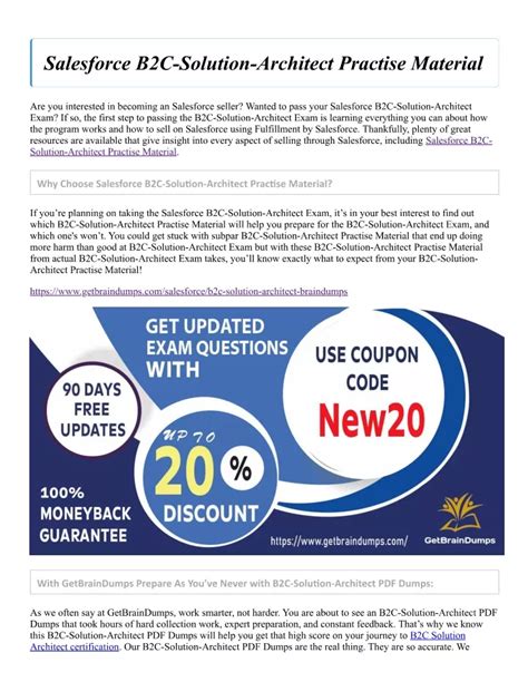 ppt salesforce b2c solution architect practise material powerpoint