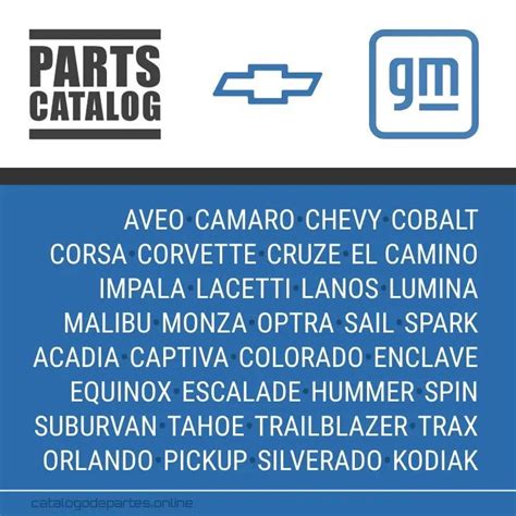 Catálogo De Partes Originales Chevrolet And Gm