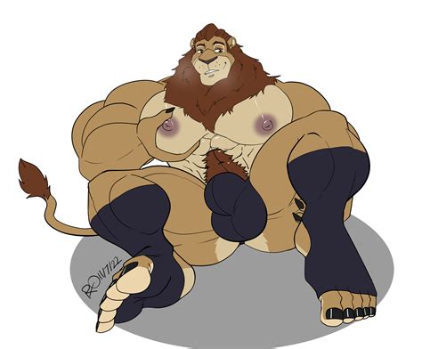 Rule 34 Abs Biceps Bulge Flaccid Furry Leodore Lionheart Male Male
