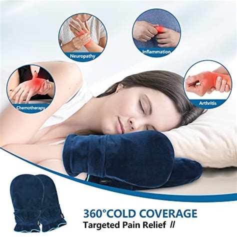 Hilph Hand Ice Pack Gloves For Chemotherapy Hot And Cold Therapy Cooling Gloves With Gel Ice