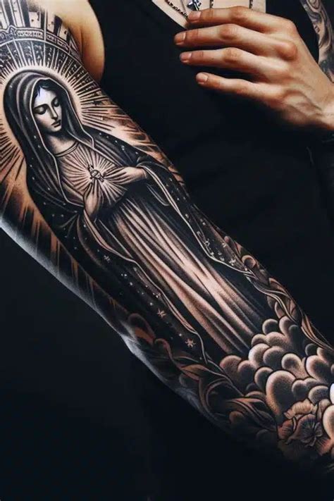 Virgin Mary Tattoo Sleeve