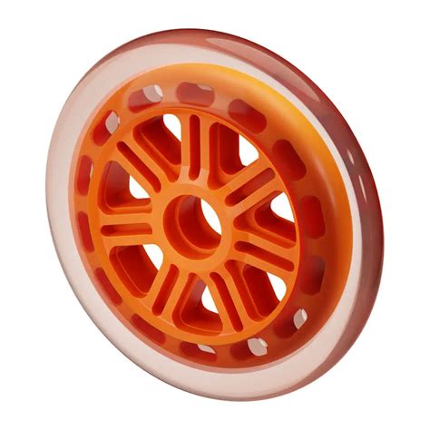 Servocity Inline Skate Wheel Orange 125mm Diameter Robotshop