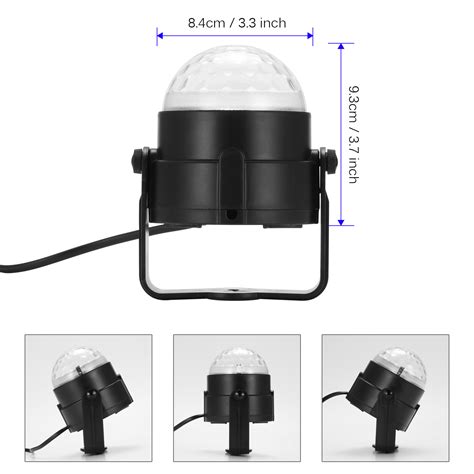 Party Light Disco Ball Rotating Sound Activated St Vicedeal