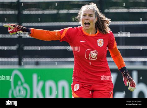 Zeist Netherlands October 6 Goalkeeper Lize Kop Of The Netherlands During The Training Of