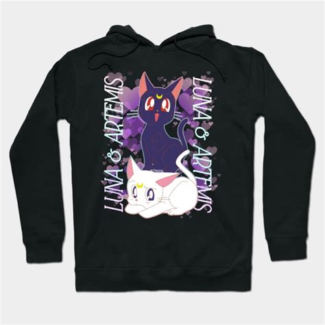 Luna And Artemis Sailor Moon Hoodie Sailor Moon Merch