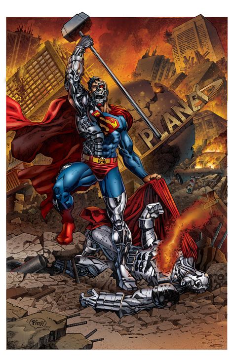 Cyborg Superman Vs Steel By Arswend On DeviantArt