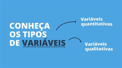 Tipos de variáveis Definição YouTube