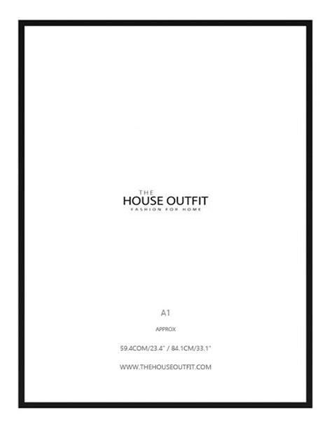 Aluminium Matte Black A1 Frame The House Outfit