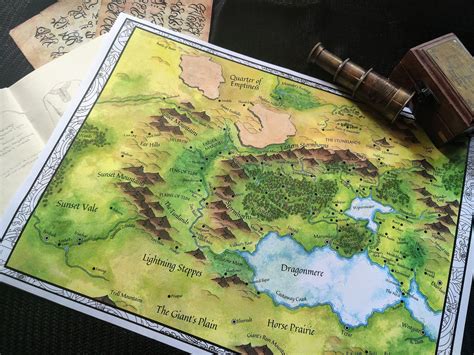 Bring The Kingdom Of Cormyr To Life With This Handdrawn Map This Map