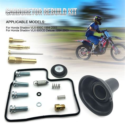 Buy Carburetor Repair Rebuild Kit For Honda Steed Shadow VT VLX 600 94