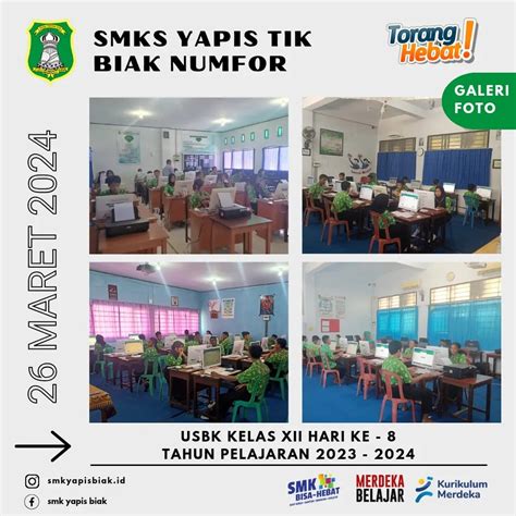 Ujian Sekolah Berbasis Komputer USBK Kelas XII Dua Belas Tahun