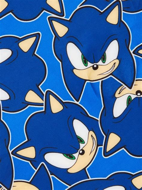 Sonic The Hedgehog Sonic 2 In 1 Snugz Snood Face Covering Blue Blue Blue In 2025 Sonic