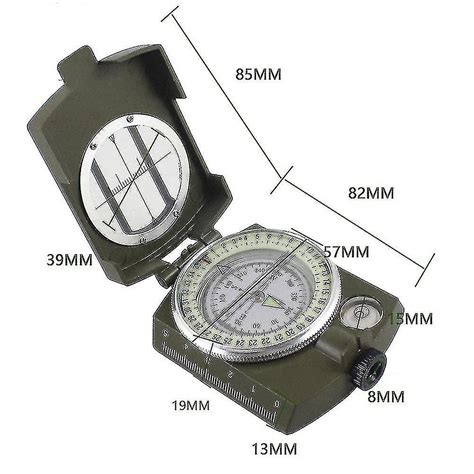 Survival Compass Military Compass Hiking Orienteering Lensatic