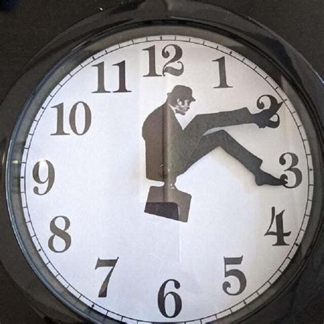 Monty Python Inspired Silly Walk Wall Clock Wall Clock Clock Wall Watch