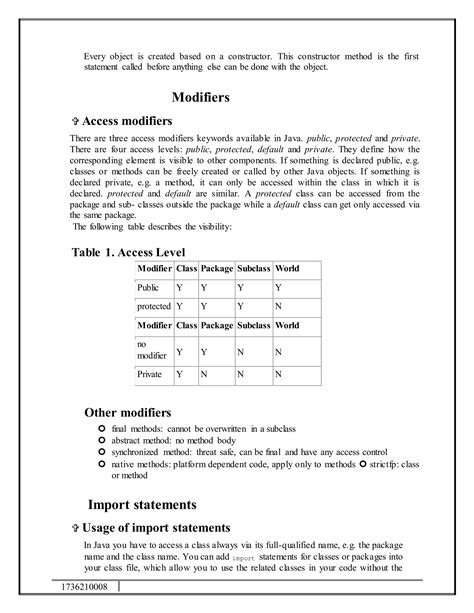 Industrial Training Report On Core Java Docx