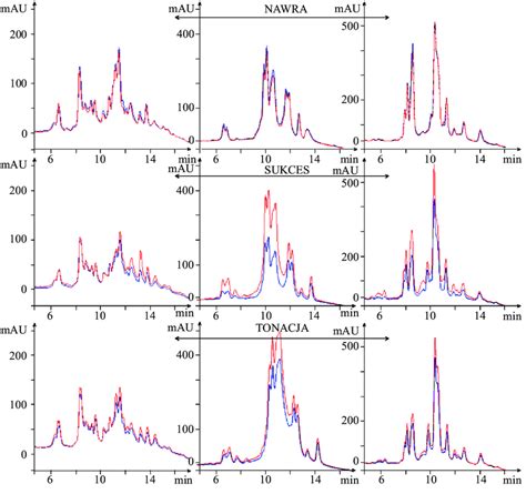Rp Hplc Chromatograms Of Albumins And Globulins A Gliadins B And