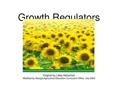 Ppt Plant Growth Regulators Understanding Hormones For Healthy Crops