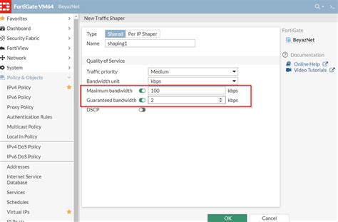 Fortigate Cihazlarda Traffic Shaping Yapılandırması Version 2