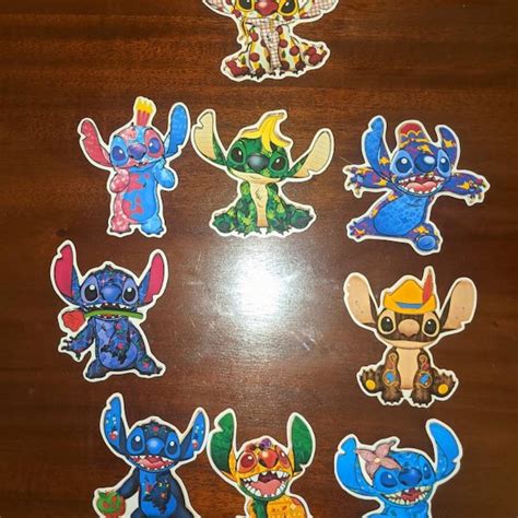 Stitch Crashes Stickers Etsy