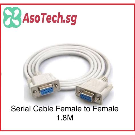 Serial Cable Female To Female Rs232 Db9 9 Pin 1 8m 3m Converter Extension Data Cable Shopee