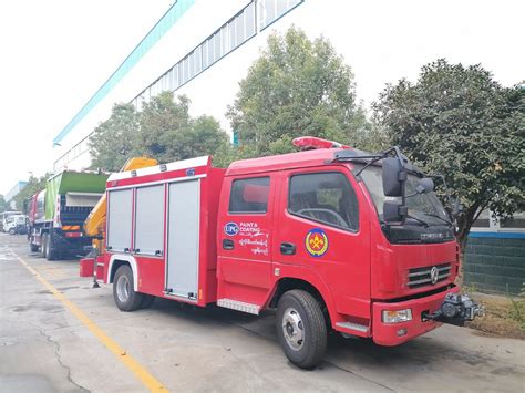 Dongfeng Dfac Electric Winch And 3 Ton Crane Firefighting Apparatus We