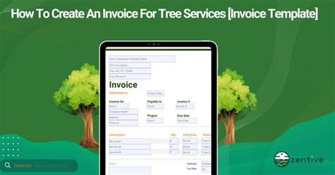 How To Create An Invoice For Tree Services Invoice Template