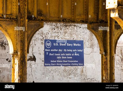 Gary Indiana Usa March 28 2022 Afternoon Light Shines On The