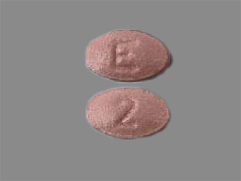 Pill Finder E 2 Purple Elliptical Oval Medicine