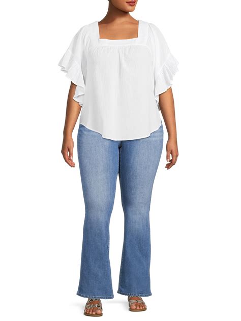 Terra And Sky Womens Plus Size Bootcut Jeans