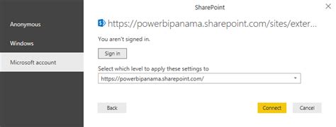 Connecting To Files In Sharepoint And Onedrive With Power Bi Power