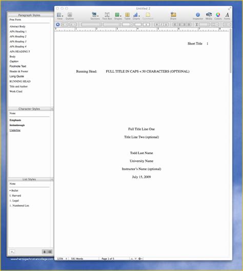 Free Apa Template For Word 2016 Of 9 Outline Templates Word Excel Pdf Formats
