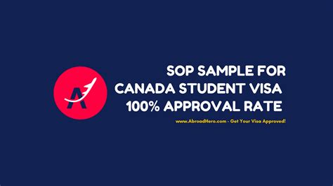 Sop Sample For Canada Student Visa 100 Approval Rate Abroadhero