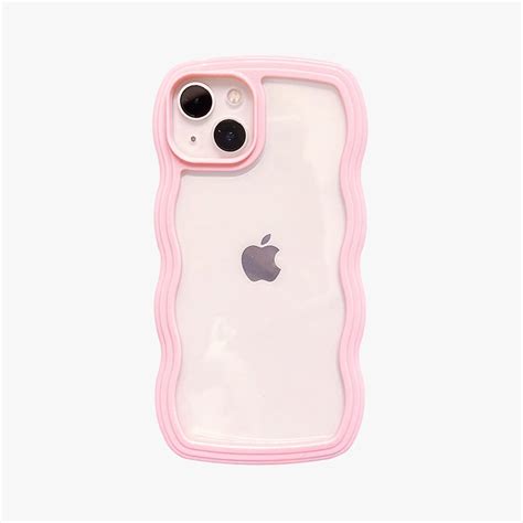 Pastel Color Wavy Border Iphone Case • Aesthetic Shop