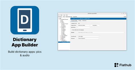 Install Dictionary App Builder On Linux Flathub