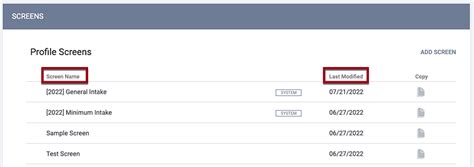 Creating And Editing Screens