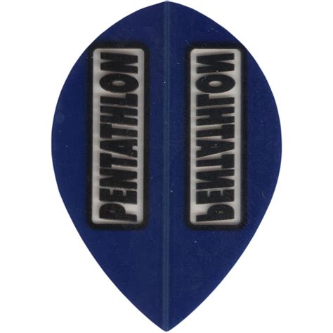 Pentathlon 100 Micron Dart Flights Pear Blue