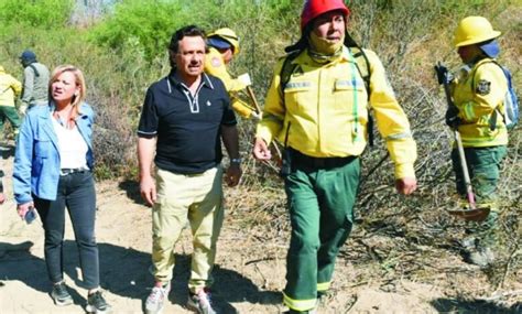 El Gobernador Sáenz Junto A Funcionarios Recorrió Zona Afectada Por