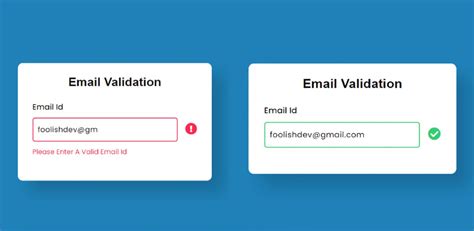 How To Validate Email Password In Html Css Javascript