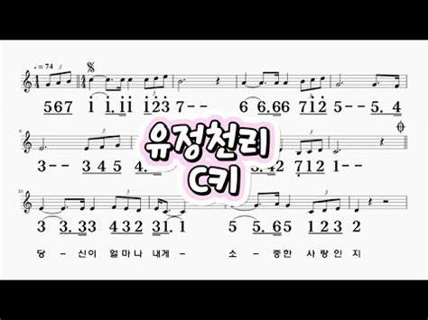유정천리 박재홍 C키 하모니카 악보 영상 크로메틱 연주 가능 YouTube