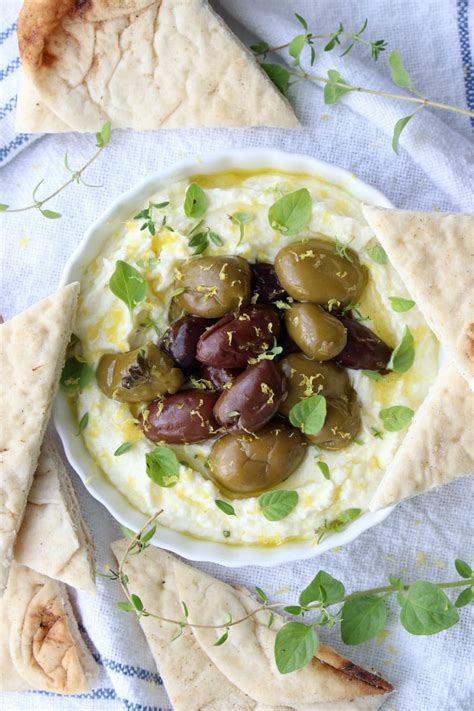 Whipped Feta With Roasted Olives Krazy Kitchen Mom