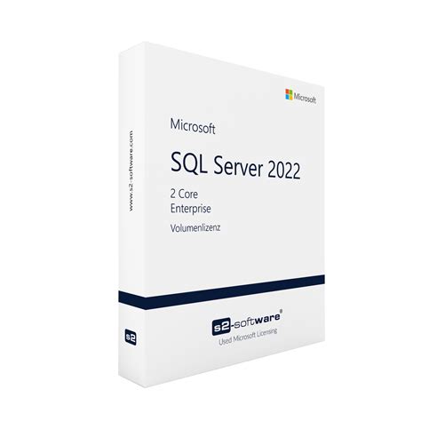 microsoft sql server 2022 enterprise 2 core used software