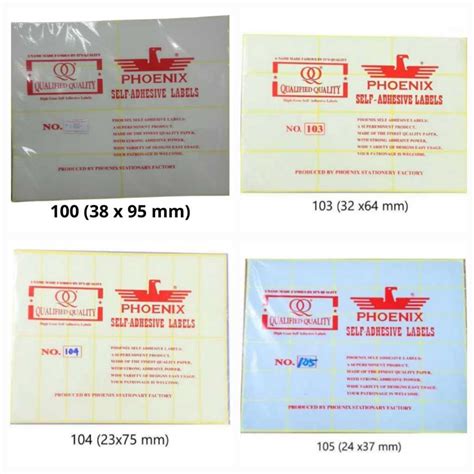 Jual Pcs Label Stiker Label Harga Phoenix Label Nama Phoenix