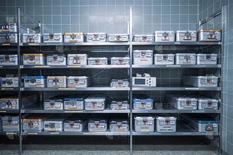 在无菌品库有装有无菌仪器的仪器容器素材 花瓣网