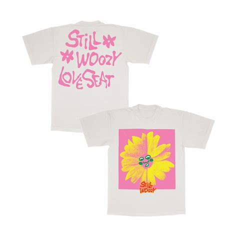 Flower Face Off White T Shirt Still Woozy