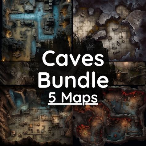 Dungeon Maps Cave Etsy