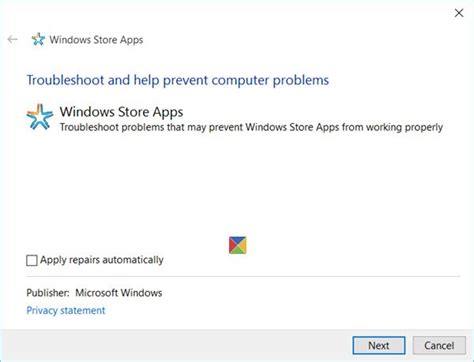 مستكشف أخطاء تطبيقات متجر Windows لنظام التشغيل Windows 10
