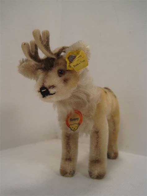 Tiny Steiff Renny Reindeer Unique Toys Vintage Toys Teddy Bear
