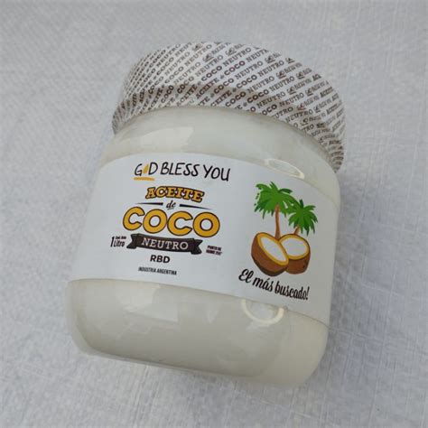 Aceite De Coco Neutro X 1lt God Bless You El Naturista